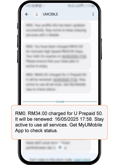Prepaid Personalised Offers | U Mobile