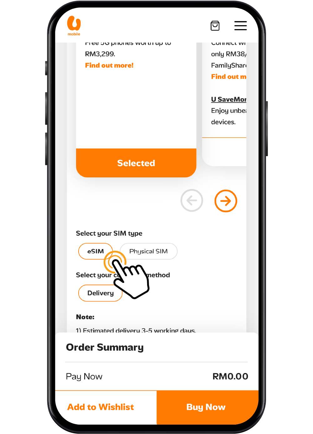 eSIM Self Help Page | Support | U Mobile